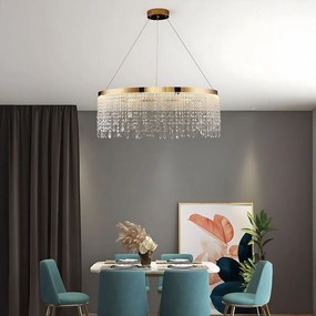 Toolight Toolight, LED stropní osvětlení 60cm, 24W, 4000K, APP1731-1CP, zlatá, OSW-04342