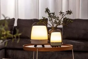 LITE-UP Play Mini šedá / Přenosná lampa s reproduktorem