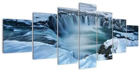 Obraz - Vodopád Bohů, Island (210x100 cm)