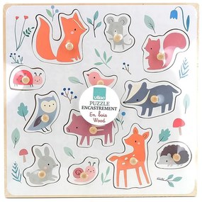 Vilac Lesní zvířátka puzzle s úchytem od Sarah Betz