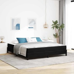 Postel s boxspringem s matrací Černá 180 x 200 cm textil 3398709