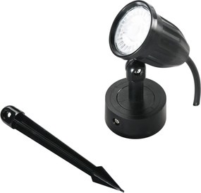 FAN LED-PEG-9M-NER Venkovní reflektor LED PEG plast černá 9 W 800 lm 4000 K 11,9 x 5,3 x 6,53 cm - FANEUROPE