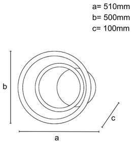 LED Stmívatelné stropní svítidlo LED/55W/230V 3000-6500K + dálkové ovládání