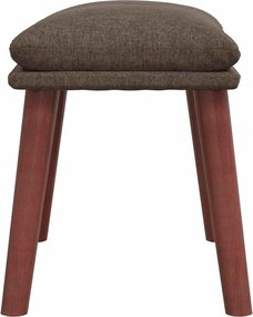 Podnožka taupe 45 x 29,5 x 35 cm textil 341466