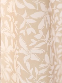 Sinsay - Saténová záclona s květinovým vzorem - béžová