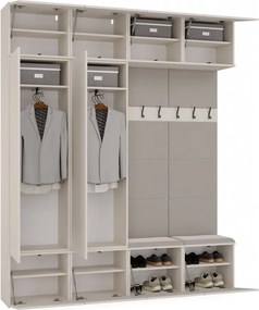 FALCO Předsíňová sestava Gaha IV 2SZ2W Odstín: Bílá