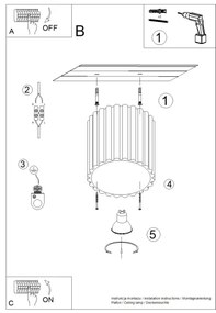 Sollux  SL.1804 - Bodové svítidlo AURA 1xGU10/10W/230V 10 cm hnědá