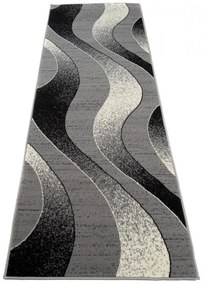 Kusový koberec PP Mel šedý atyp 100x300cm