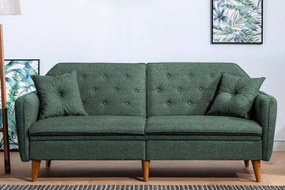 Designová rozkládací sedačka Kaloni 202 cm zelená