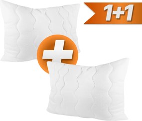 Prošívaný antialergický polštář 70×90 cm Ekonomik EMI 1+1 ZDARMA