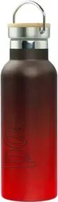BAAGL Termoláhev s bambusovým víčkem Gradient červeno-černá 500 ml