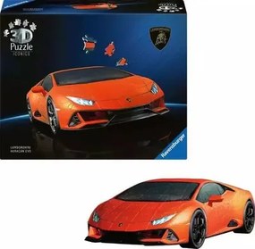 Ravensburger 3D Puzzle Iconics: Lamborghini Huracán Evo oranžové / 108