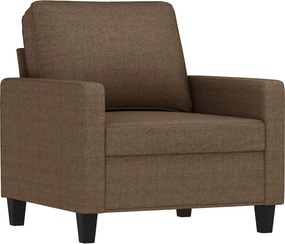 Křeslo s podnožkou hnědé 60 cm textil 3201032