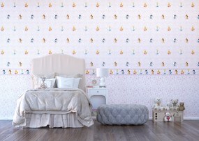 Dětská samolepící bordura na zeď Disney Princezny | 5 m x 13.8 cm | DWBD8065