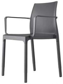 Scab Celoplastová židle CHLOE P TREND mon amour s područkami Barva plastu Scab Holubičí šedo-hnědá 2637