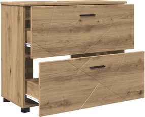 Sada koupelnového nábytku 3 ks Artisanový dub 76,5 x 35 x 64 cm 3393032
