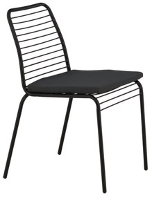 Jídelní židle Panjin, 2ks, černá, 80x50x60
