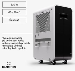 Klarstein DryFy Grand Smart 70, odvlhčovač, WiFi, kompresní, 70 l/24 h, 60-90 m²