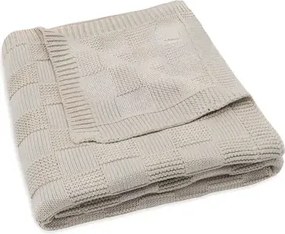 Jollein Deka pletená Box Knit Warm Sand / 75 × 100 cm / TOG 1