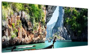 Obraz zátoky - Thajsko (100x40cm)