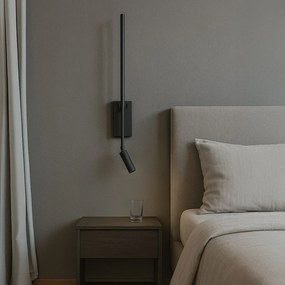 Nástěnné svítidlo Torch, 1x černé kovové stínítko + 1x LED 3w, b
