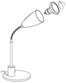 Eglo 92872 - Stolní lampa FOX 1xGU10/3W/230V