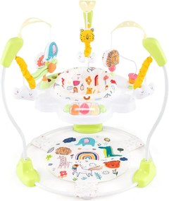 Costway Baby Sky Jumperoo s nastavitelnou výškou a hračkami a hudebním boxem