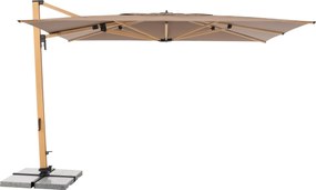 Doppler ALU WOOD XL 400 x 300 cm hnědá