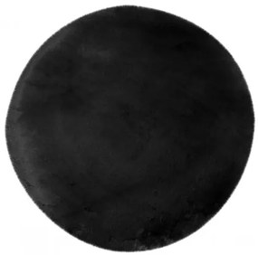 Kusový koberec Heaven 800 black kruh Kruh 160 cm průměr