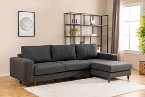 Hanah Home Rohová pohovka BERLIN antracitová pravá