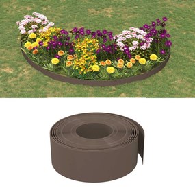Travní lem hnědý 10 m 20 cm polyethylen 154401