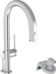 Hansgrohe Aqittura M91 - FilterSystem 210, vytahovací výtok, 1jet, sBox, chrom 76826000