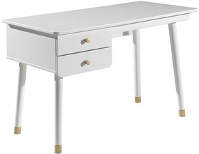 OnaDnes -20% Bílý lakovaný psací stůl Vipack Billy 125 x 60 cm