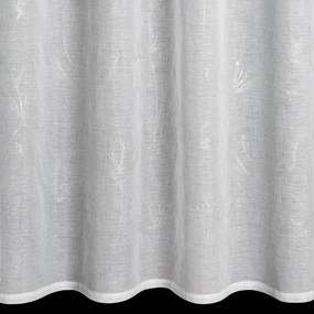 ZÁCLONA NA KROUŽCÍCH AMALIA 140X250 CM BÍLÁ