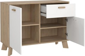 FALCO Komoda Iker 716 jackson hickory/bílá
