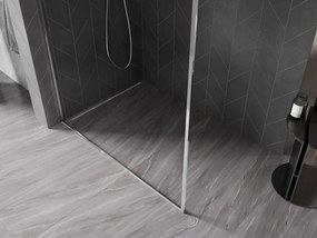 Mexen Kioto-F sprchová stěna Walk-in s rámem 130 x 202 cm, transparentní 8 mm, chrom - 800-130-104-01-00