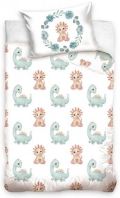 Carbotex Povlečení do postýlky Dobrou noc Dino 100x135 + 40x60