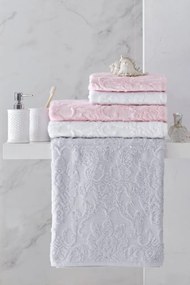 Luxusní modalový ručník DAMASK 50x100cm Růžová