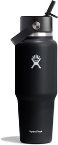 Hydro flask termohrnek wide flex straw travel bottle 32 oz 946 ml black