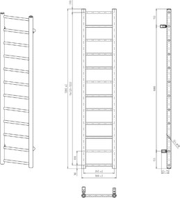 Sapho DINA otopné těleso 300 x 1380 mm bílá IR363W