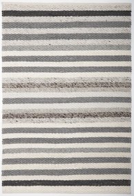 Diamond Carpets India, Ručně vázaný kusový koberec MCK Strop DE 2263 Pastel Brown Mix, 300x400, černobílá, ložnice