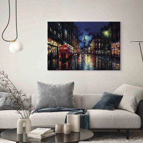 Obraz  London - Artistic Interpretation of the City's Dynamic Life