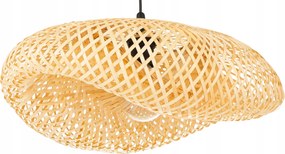 Závěsná lampa Boho bambusová pletenina Nusa 50 cm