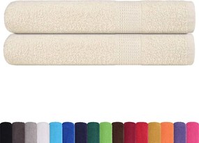 Ručníky FROGN 2 ks krémové 100x200 cm 360 g/m² 137010