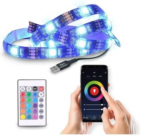 Led pásek solight led wifi smart rgb pásek pro tv, 4x50cm, usb