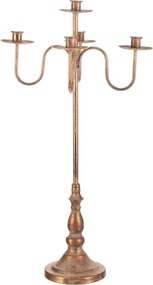 Kovový svícen 71 cm zlatý FUP558