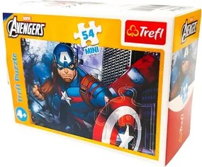 TREFL Puzzle Avengers: Kapitán Amerika / 54 dílků / 20 x 13 cm
