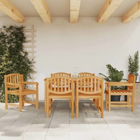 vidaXL Zahradní židle 6 ks 58 x 59 x 88 cm masivní teakové dřevo [3157905]
