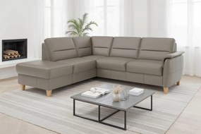 XXXLutz ROHOVÁ SEDAČKA, kůže, šedá Sit & More - Sedací soupravy - 000144033240