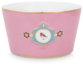 Pip Studio Love Birds Medallion mísa Ø 15cm, růžová (velká porcelánová mísa)